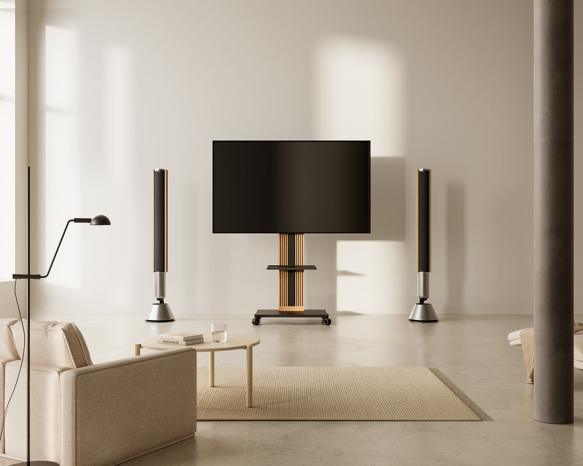 Support TV sur pied en bois pour 32-65 pouces|Zen Série FITUEYES
